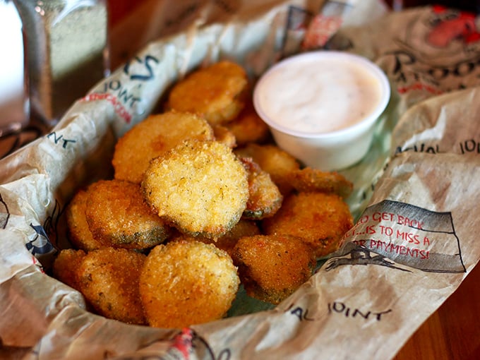 Fried pickles: Because sometimes, vegetables need a little naughty makeover. Crunch meets tang in a flavor fiesta!