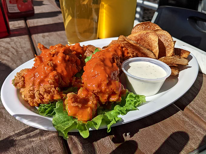 Buffalo tenders so good, they'll make you question why you ever ate anything else. It's like chicken grew up and got a spicy makeover.