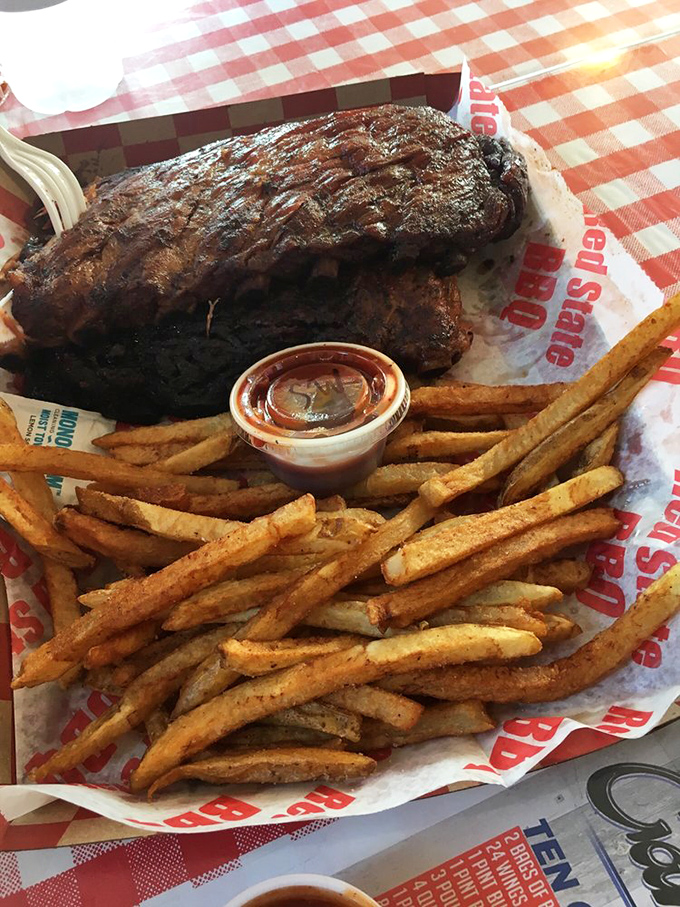 Holy smokes, that's a rack! These ribs are so massive, they might need their own ZIP code. Talk about meat sweats &ndash; you'll need a post-meal nap after tackling these bad boys.
