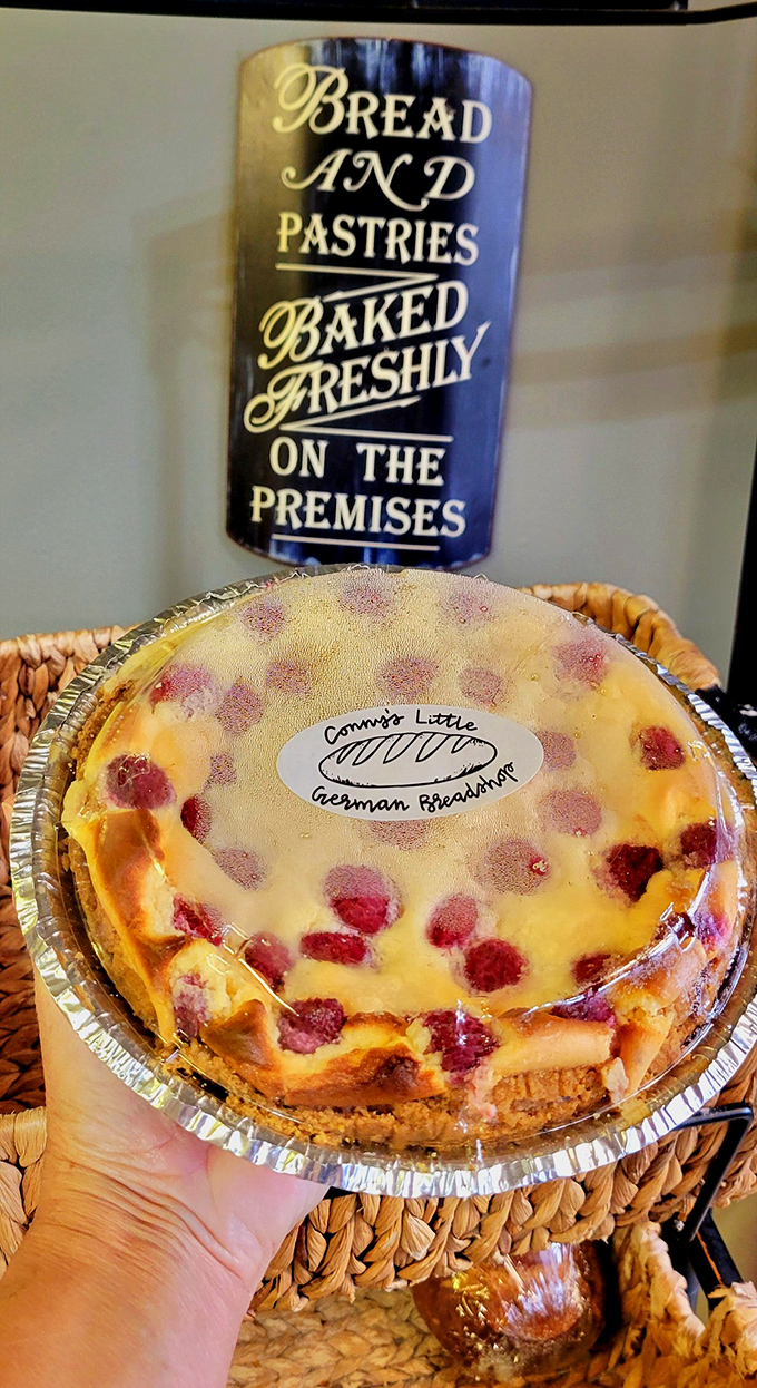 Say "cheese" to this German cheesecake! It's so pretty, you almost don't want to eat it. Almost.