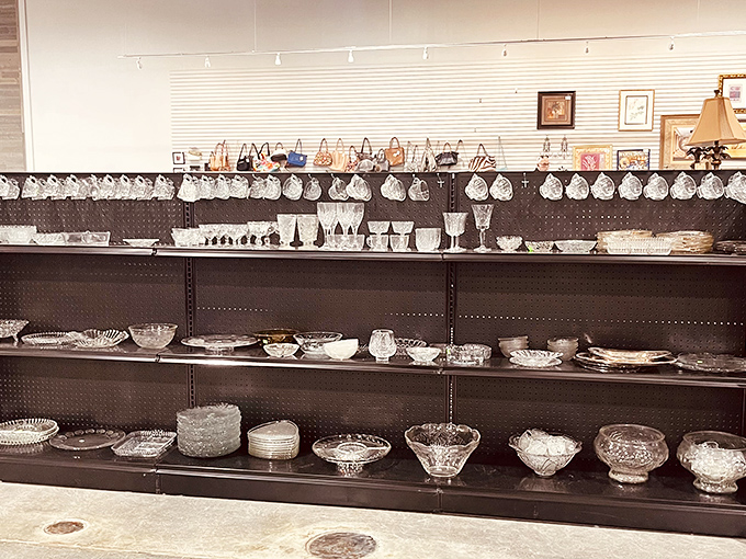 Crystal and glass treasures catch the light and imagination&mdash;these former centerpieces of special occasions now await new tables to adorn.