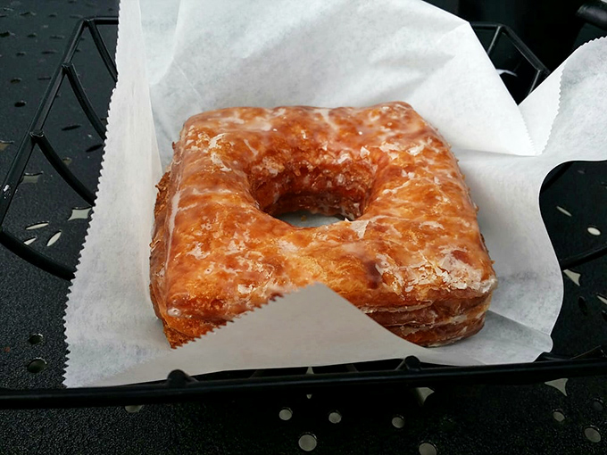 Behold the Glazed Doughsant, a buttery marvel that proves even donuts can have an identity crisis &ndash; and we're here for it!