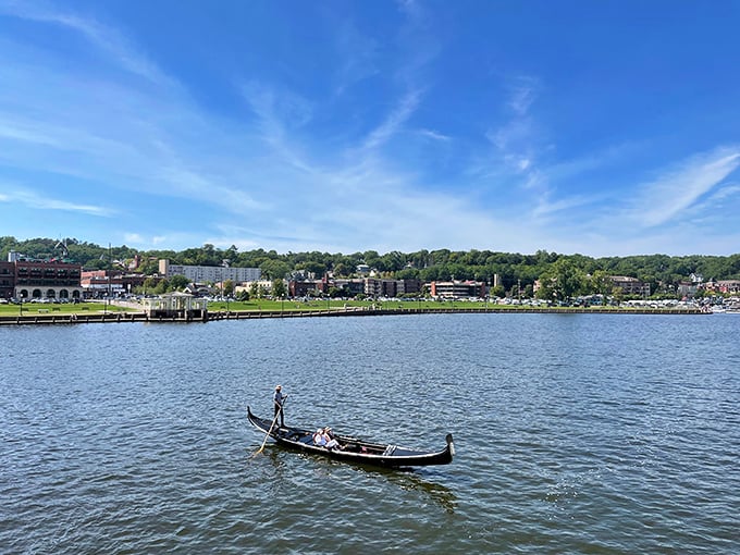 Gondolas in Minnesota? You betcha! Float down the St. Croix like a Midwestern Venetian, just swap the opera for some friendly "ope"s.