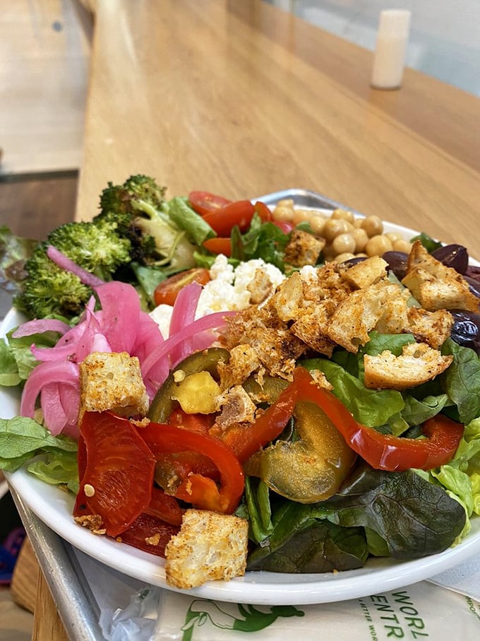 Even their salad game is strong. This isn't sad desk lunch territory&mdash;it's a vibrant, crunchy celebration that happens to be good for you.