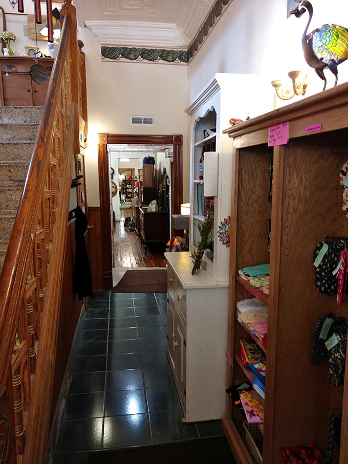 Down the rabbit hole we go! This hallway promises more twists and turns than a season of "Stranger Things."