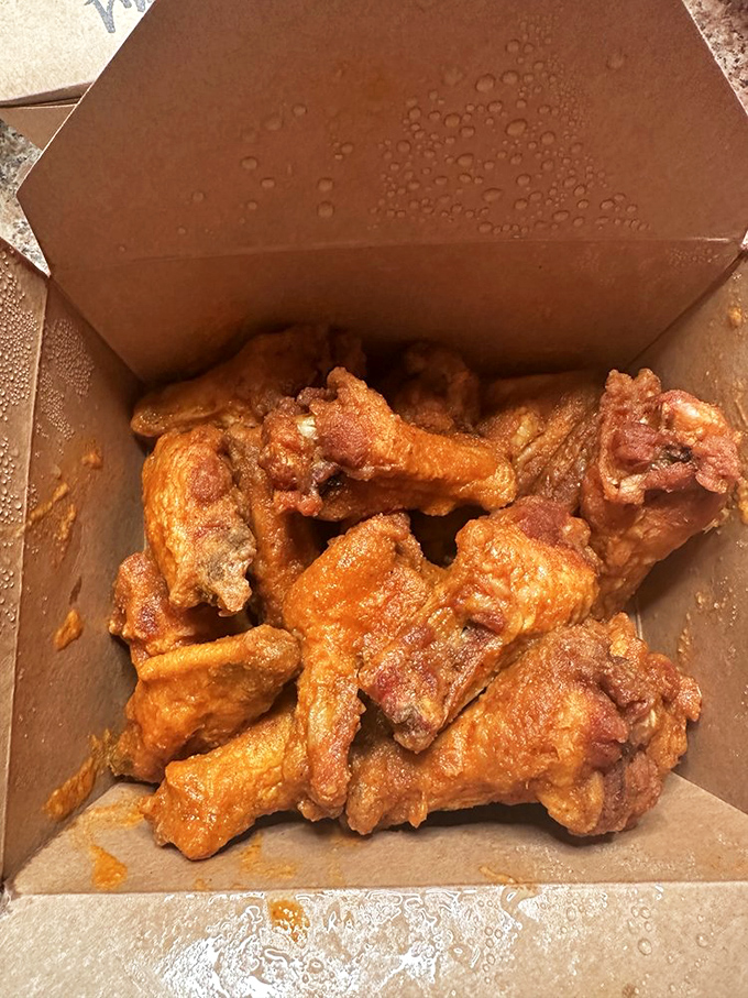 Hot garlic wings: Vampire repellent never tasted so good! These babies pack a punch that'll knock your socks off.