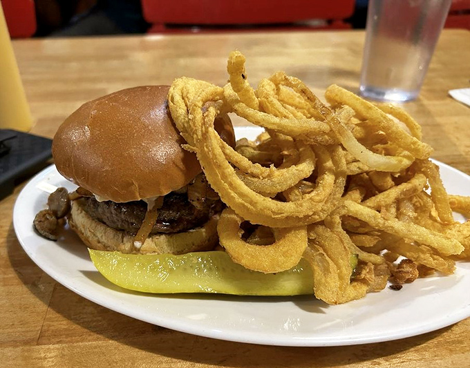 The iPhone burger: finally, a piece of Apple you can actually sink your teeth into. No software updates required!