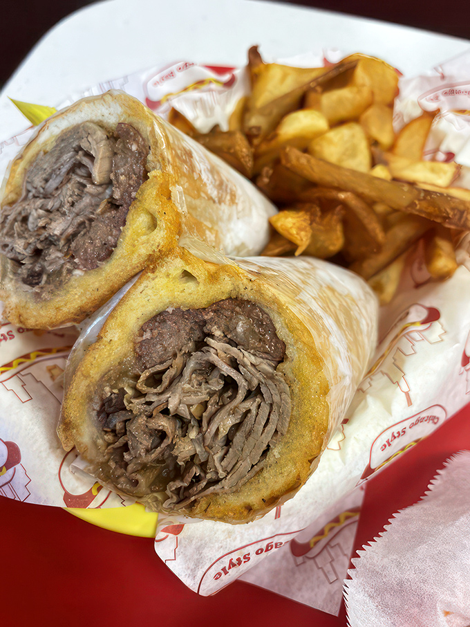 Chicago's dynamic duo! The Italian Beef and Sausage Combo is like the Batman and Robin of sandwiches &ndash; a powerhouse of flavors fighting hunger crime.
