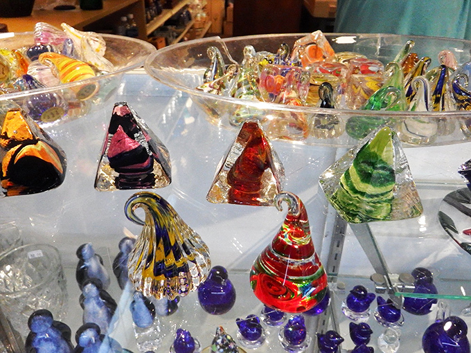 Glass menagerie magic! These delicate Murano-style creations are like capturing a rainbow in your living room &ndash; just don't juggle them!