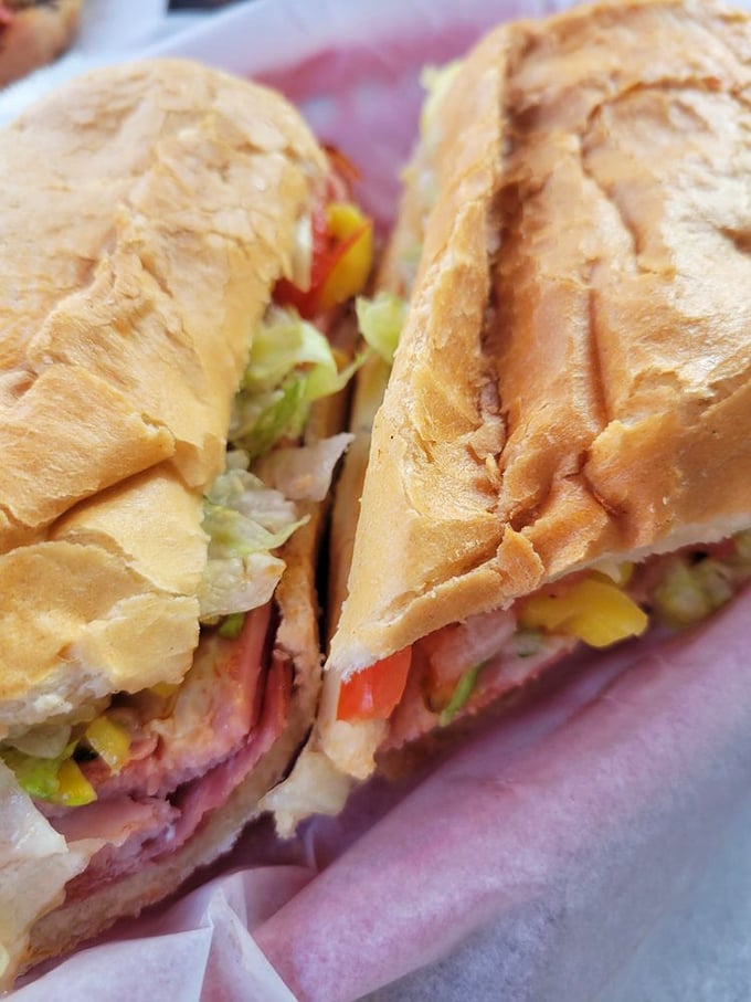 The Italian sub that could unite nations! Packed with more layers than a Shakespeare play, this sandwich is a testament to the art of stacking deliciousness.