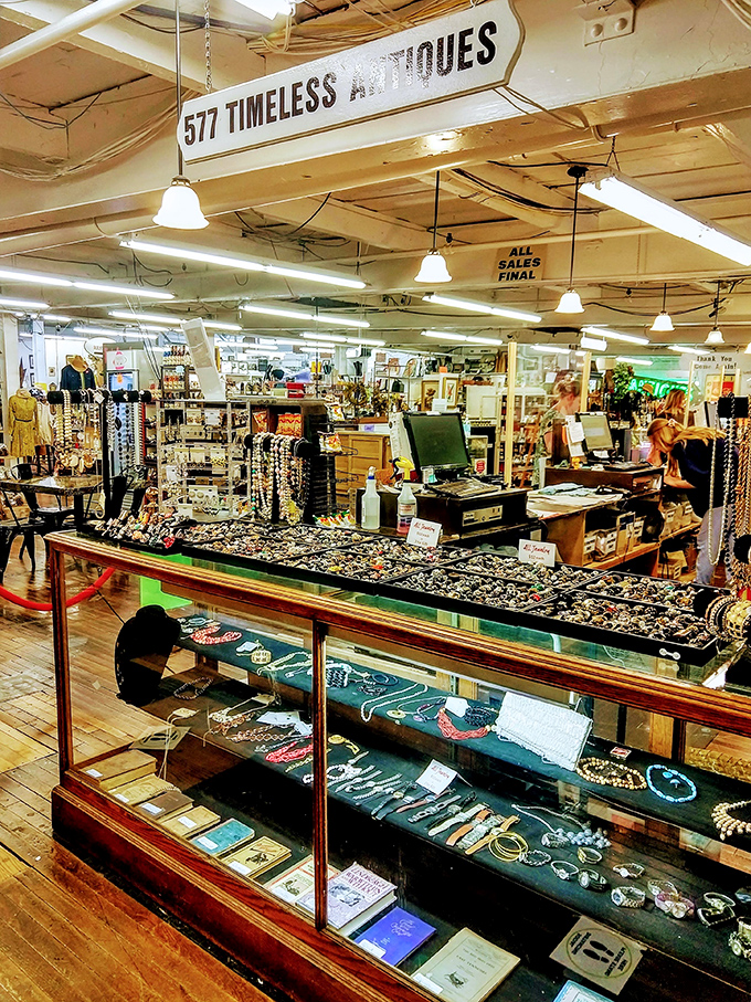 Sparkle central! Enough bling here to make Mr. T jealous. Who needs a time machine when you've got vintage jewelry?