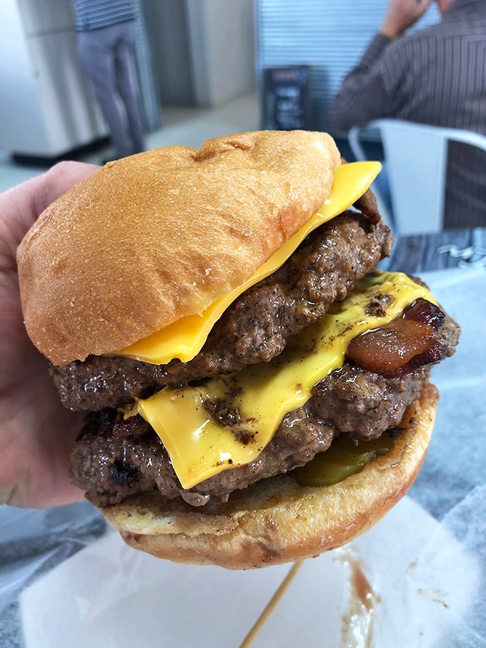 Juicy patties that'll make your mouth water faster than a Pavlovian dog at a dinner bell convention. Napkins required!