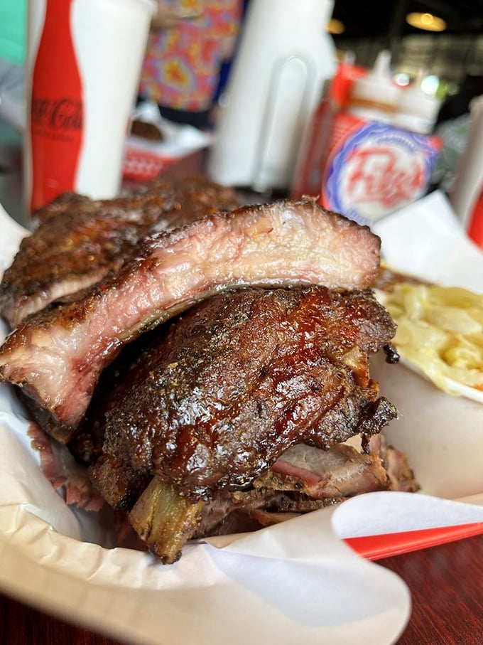 Fall-off-the-bone fantastic! These juicy ribs are so tender, they're practically begging to jump onto your plate.