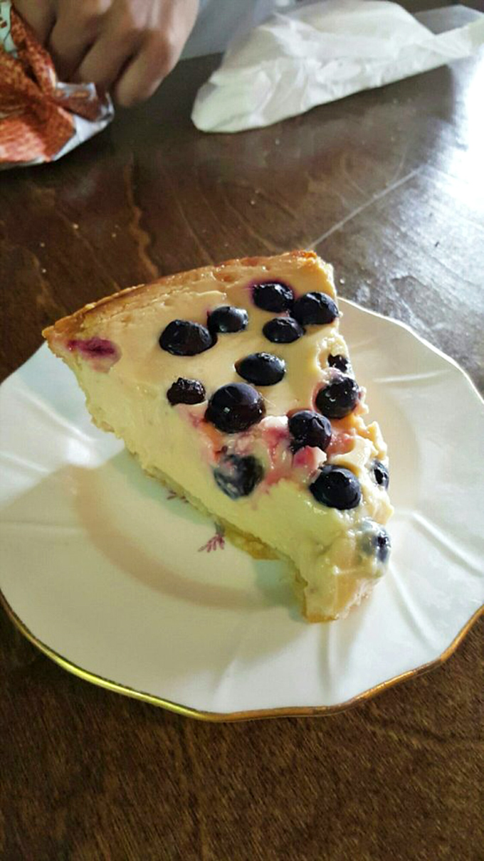 Key lime pie with a blueberry twist? It's like Florida and Maine had a delicious dessert baby.