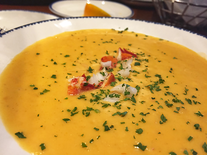 Liquid gold in a bowl: This Lobster Bisque is so rich, it might just file its own tax return. Spoon-licking strongly encouraged.