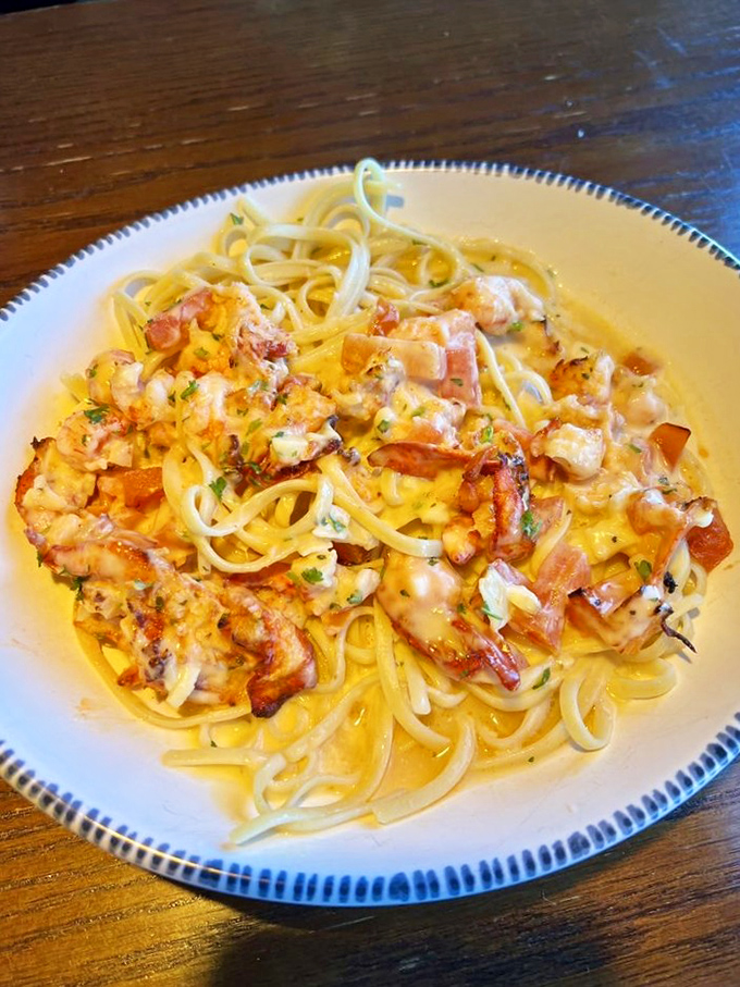 Lobster linguini that's so good, it'll make you want to propose... to your plate.
