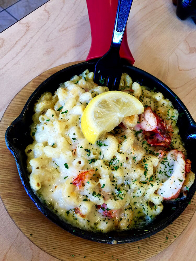 The Lobster Mac: where seafood meets comfort food. It's like the ocean and a dairy farm had a delicious love child.