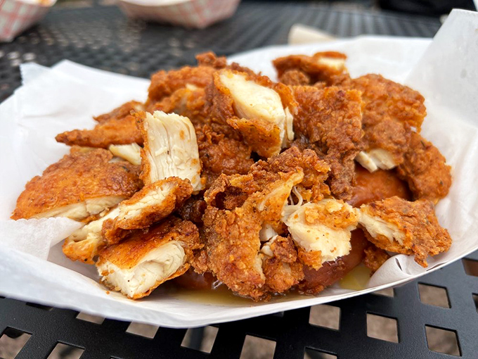 The Mother Clucker: When chicken and waffles had a love child with a donut. It's a flavor combination that'll make you crow with delight.