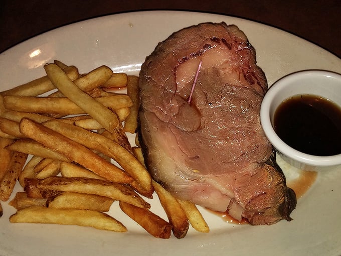 French fries: the supporting actors that steal the show. Crispy, golden, and ready to soak up every last drop of beefy goodness.