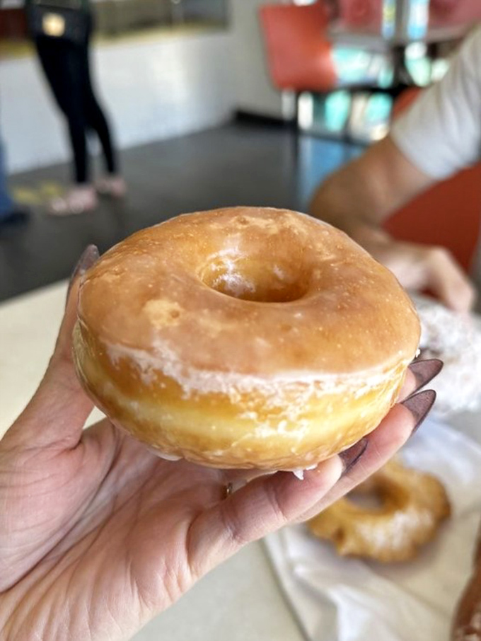 Perfection has a name: the classic glazed donut. It's the George Clooney of pastries - eternally appealing and oh-so-smooth.