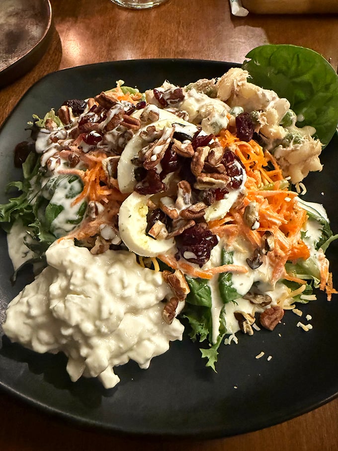 Who said you can't make friends with salad? This colorful creation is ready to prove that theory wrong.