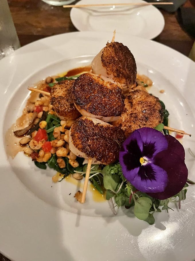 These scallops are so beautifully seared, they could be the cover models for "Seafood Monthly."