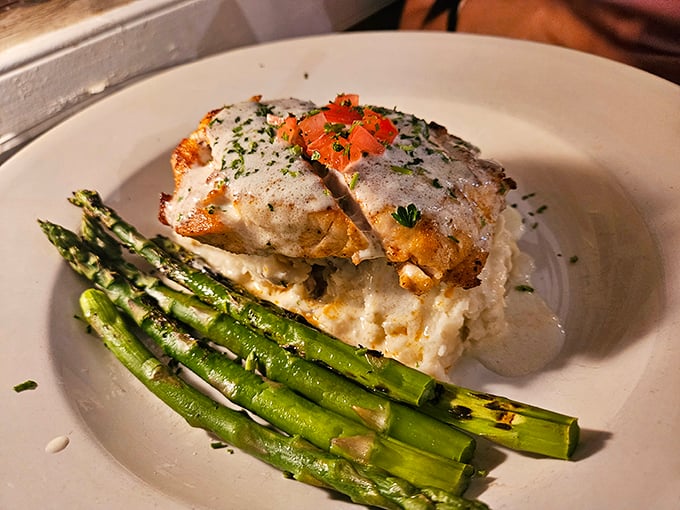 Who says you can't teach an old fish new tricks? This seabass is dressed to impress, proving that sometimes the best things in life come on a bed of creamy risotto.