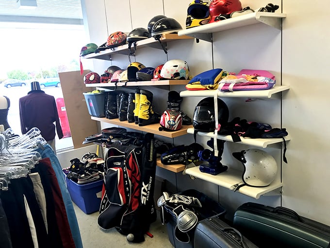Gear up for your next adventure! This sports equipment corner is where retired Little League dreams find new life.