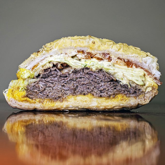 The Beefy Joe Joe: Where sandwich engineering meets pure indulgence. Those layers aren't just ingredients&mdash;they're a philosophy of abundance.