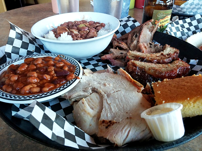 The BBQ sampler that dreams are made of. It's like a carnivore's version of "The Avengers" &ndash; each meat a superhero.