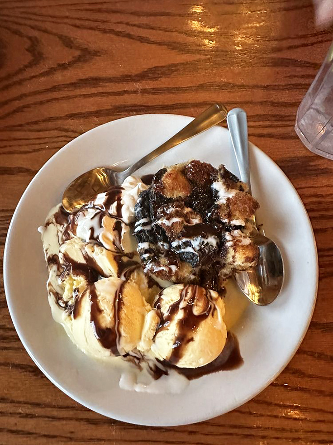 Bread pudding that's more comforting than your grandma's hugs. Warning: May induce spontaneous happy dances.