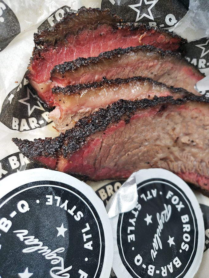 Brisket so perfectly pink it makes other meats jealous. That smoke ring isn't just for show&mdash;it's a flavor halo.