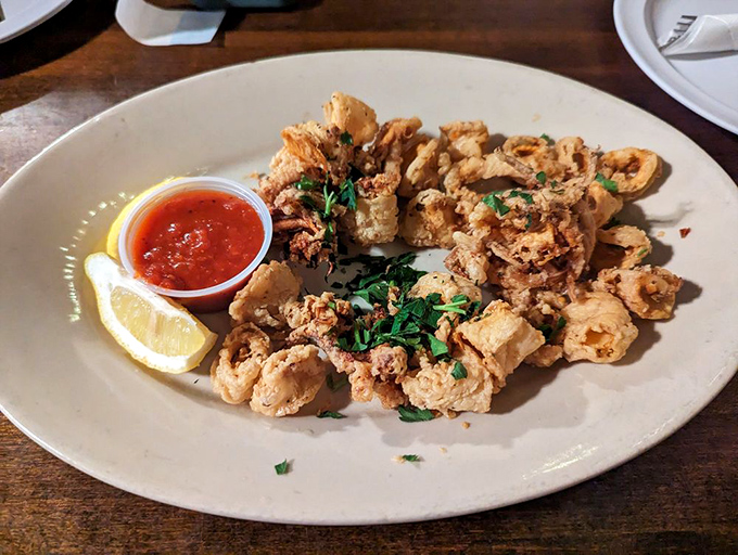 Calamari so crispy, it could star in its own ASMR video. These golden rings are the jewelry your plate deserves.