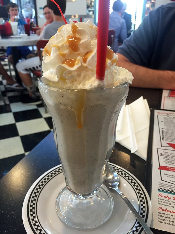 Caramel, salt, and cream&mdash;oh my! This shake's got a golden swirl that would make King Midas do a double-take. Sweet, salty, and utterly irresistible.