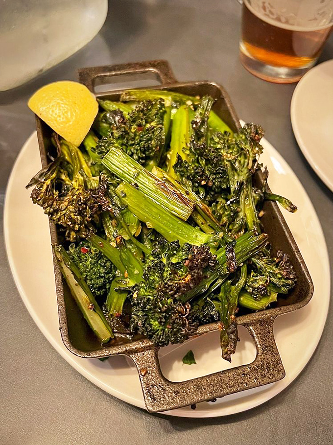 Broccolini so good, it'll make you forget you're eating vegetables. It's charred to perfection &ndash; like it got a fancy spa treatment on the grill.