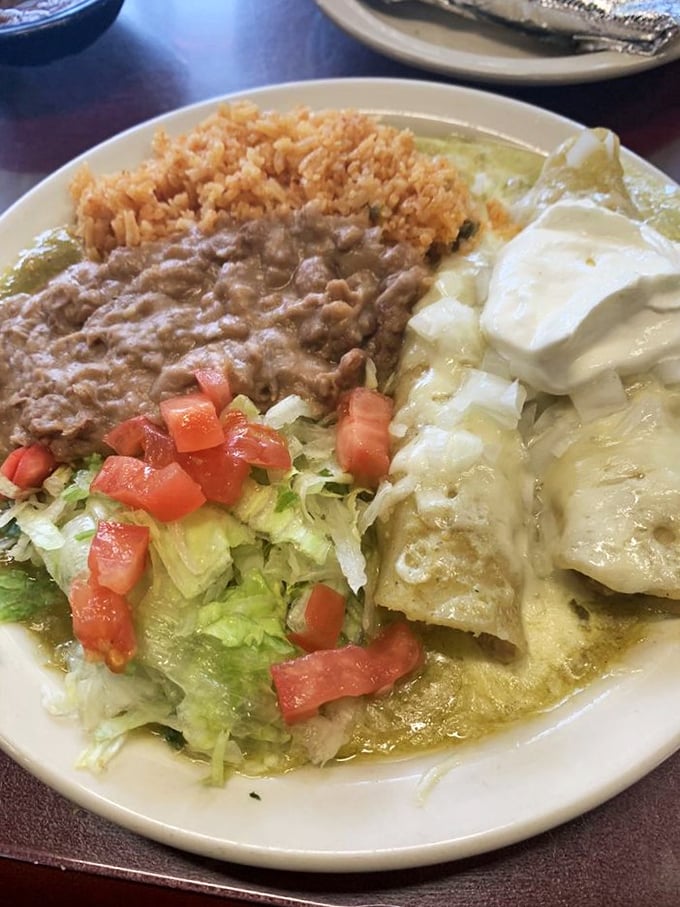 These enchiladas aren't just a meal, they're a warm hug for your stomach. Smothered in sauce and cheese, they're comfort food at its finest.