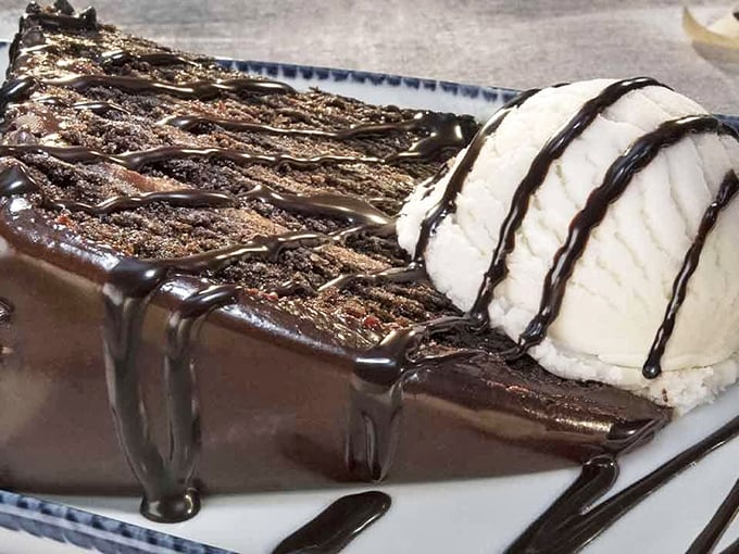 Chocoholics, ahoy! This dessert is so decadent, it might just make you forget about seafood altogether. Almost.