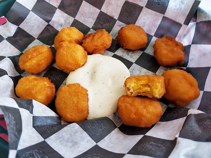 Golden nuggets of joy! These crispy corn bites are like edible sunshine, perfect for popping and impossible to stop munching.