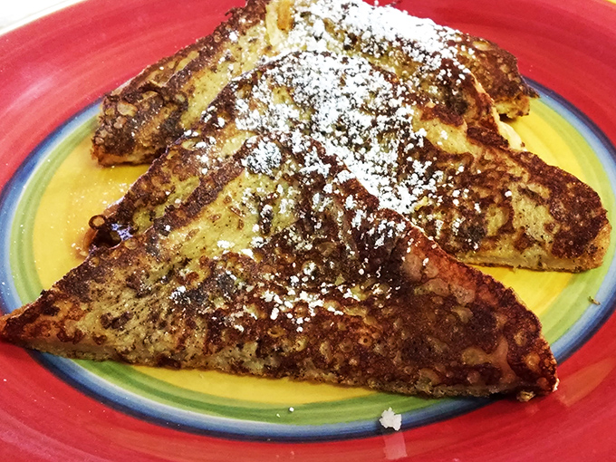 French toast that's dressed to impress. It's not just breakfast; it's dessert masquerading as a morning meal. Your dentist might disapprove, but your taste buds will throw a party.