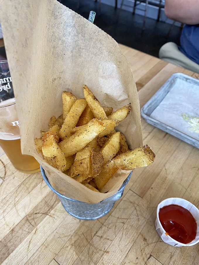 Fries that'll make you say "Oh my!" Crispy, golden, and seasoned to perfection &ndash; these spuds are the supporting actors that steal the show.