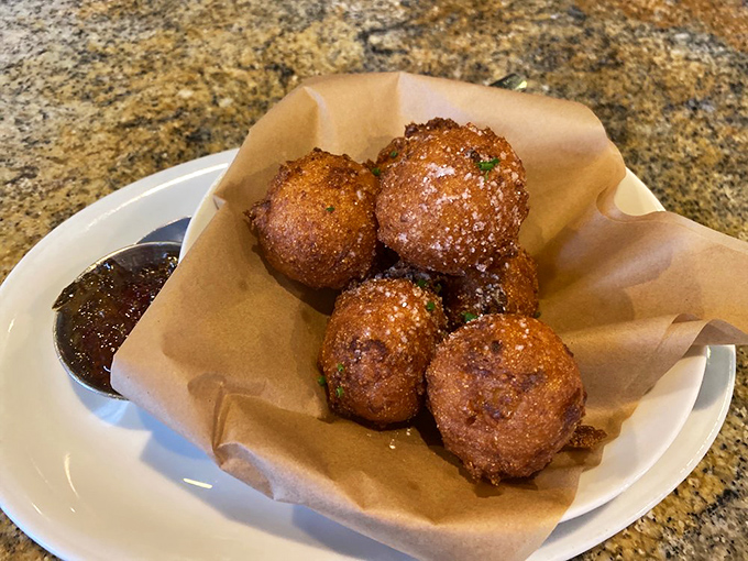 Holy hush puppies, Batman! These little spheres of joy look like they could convert even the most devoted carb-avoider. Resistance is futile!