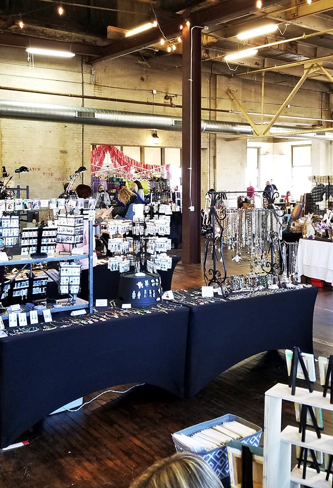 Sparkle central! This dazzling display of vintage bling would make Liberace green with envy. Go on, try on that cocktail ring &ndash; what happens in the antique store stays in the antique store.