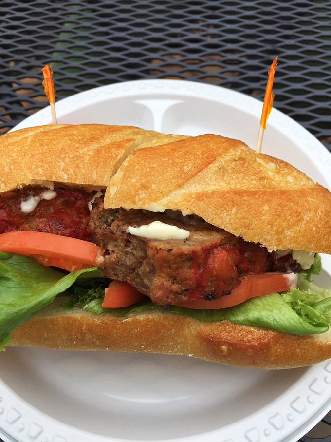 The meatloaf sandwich: Comfort food's answer to the power lunch. It's like a hug from grandma, but with better bread.