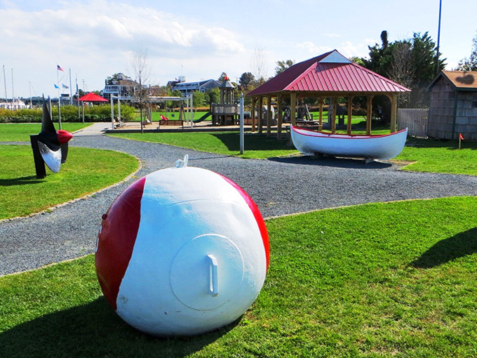 Playtime in paradise: A park that's part nautical adventure, part small-town charm. Who says you can't be a kid again?