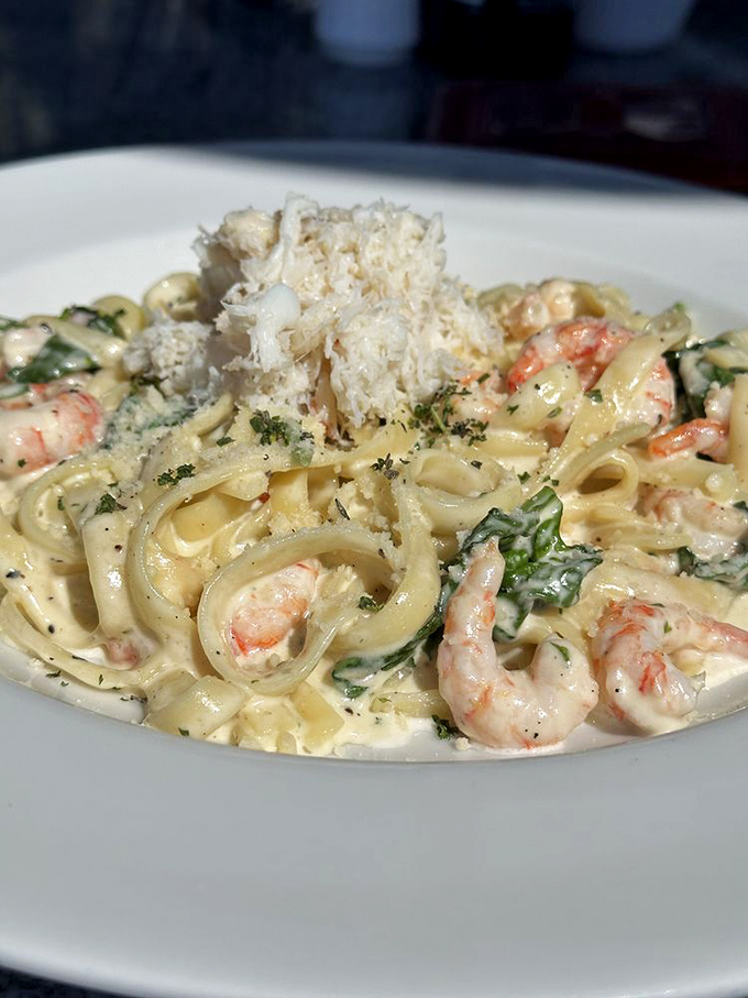 Pasta perfection! This dish is like a warm hug for your stomach, with each twirl of the fork bringing a new burst of flavor.