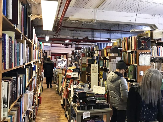 It's like a literary cocktail party in here! Strangers become friends over shared love of obscure authors and dog-eared classics.