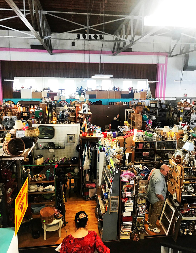 Lost in the labyrinth of yesteryear, shoppers embark on a quest for the perfect piece of nostalgia.