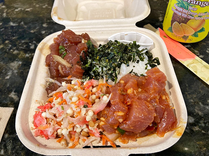 A poke bowl that's fresher than Will Smith in Bel-Air. It's a flavor explosion waiting to happen!