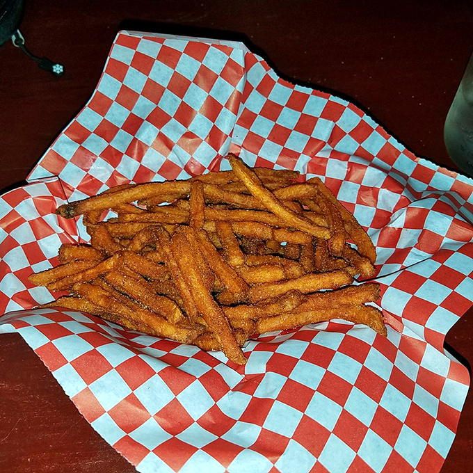 "Fry, fry again!" These golden-brown beauties are the supporting actors that deserve an Oscar - crispy, seasoned perfection that'll make you forget about counting carbs.