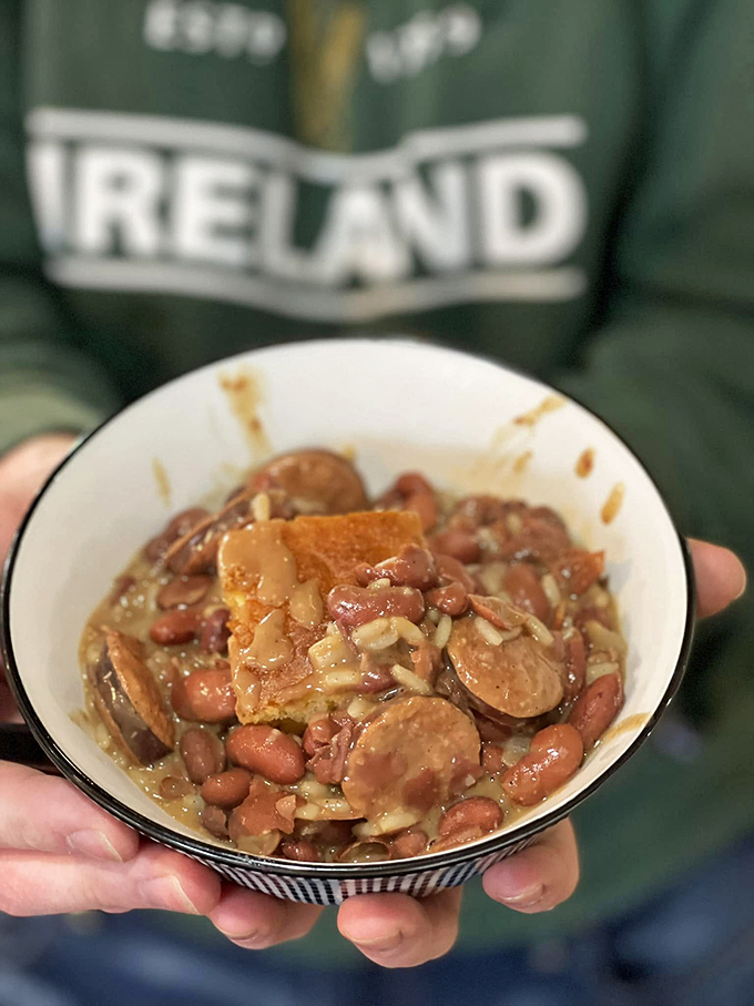 Beans and rice: the dynamic duo of side dishes, bringing a taste of Southern comfort to every bite.